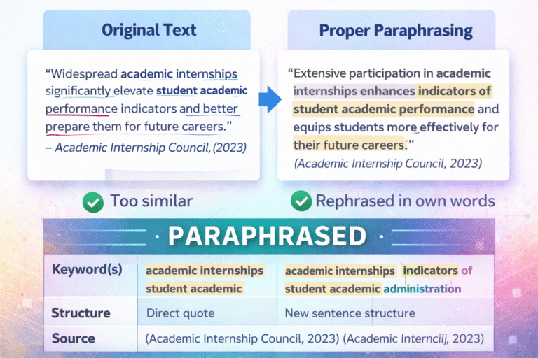 How to Paraphrase Academic Content Properly